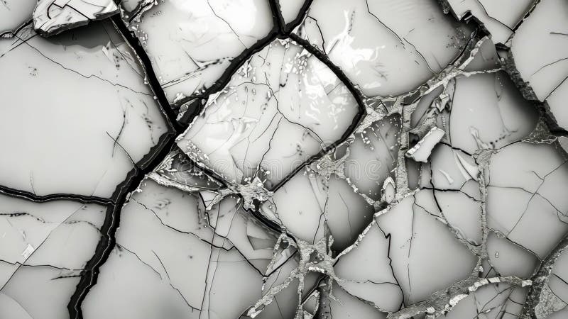 Cracked White Surface Texture Revealing Intricate Patterns and ...