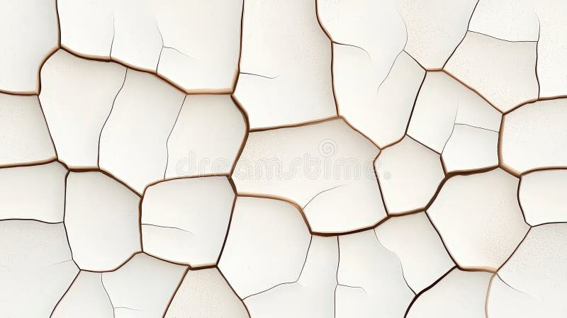 Cracked White Surface Texture Showing Detailed Light and Dark Patterns ...