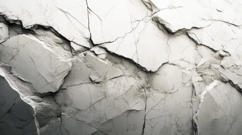 Cracked White Wall Texture Background with Damage and Rough Surface ...