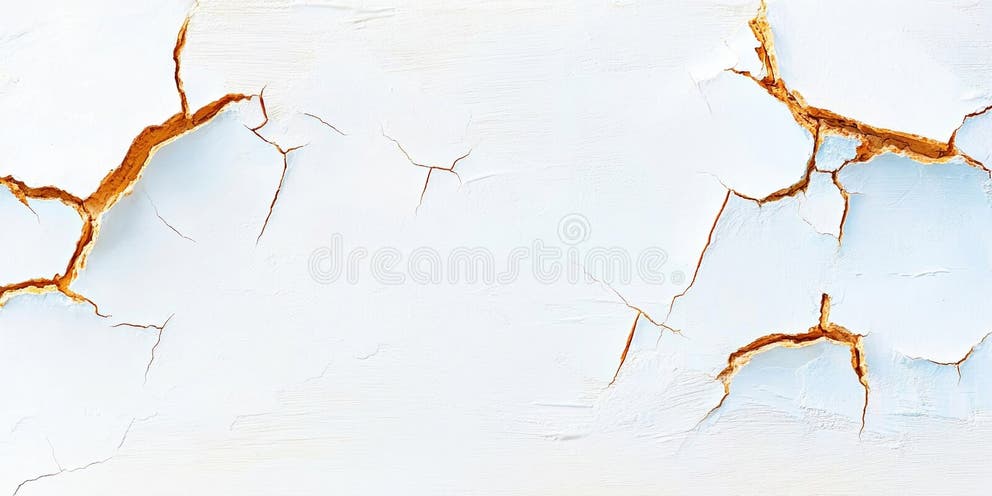 Cracked White Wall Texture Background Stock Image - Image of aged ...