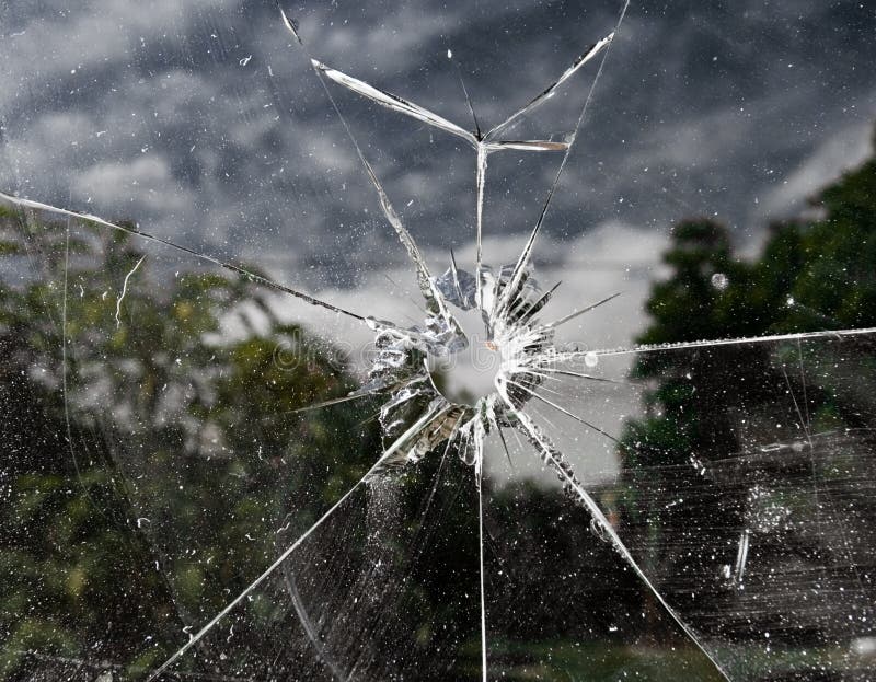 Cracked window stock image. Image of broken, background - 16044759