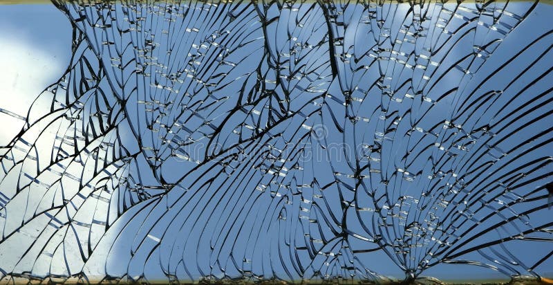 Cracked Window Picture. Image: 4725501