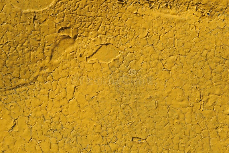Cracked Yellow Pain Background Stock Photo - Image of multi, horizontal ...
