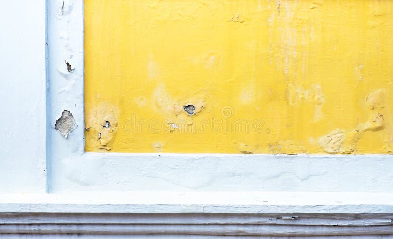 Cracked Yellow Paint Color Concrete Wall,texture Background Stock Photo ...