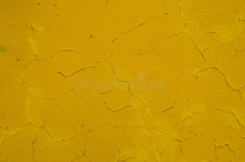 Cracked Yellow Wall Texture Stock Photo - Image of gold, color: 142867966