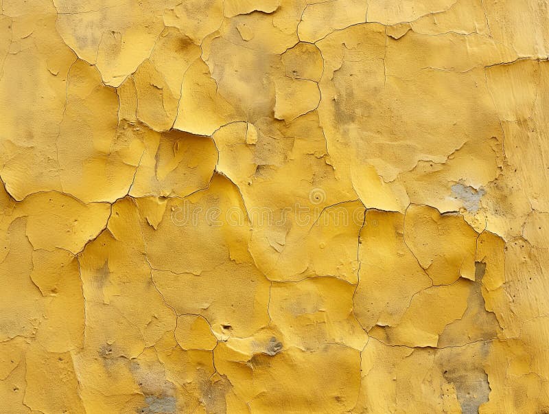Cracked Yellow Wall Texture Stock Photo - Image of grunge, paint: 319260214