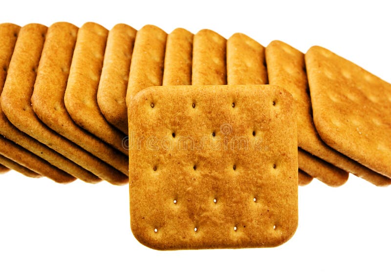 Stack of square crackers stock photo. Image of square - 2578166