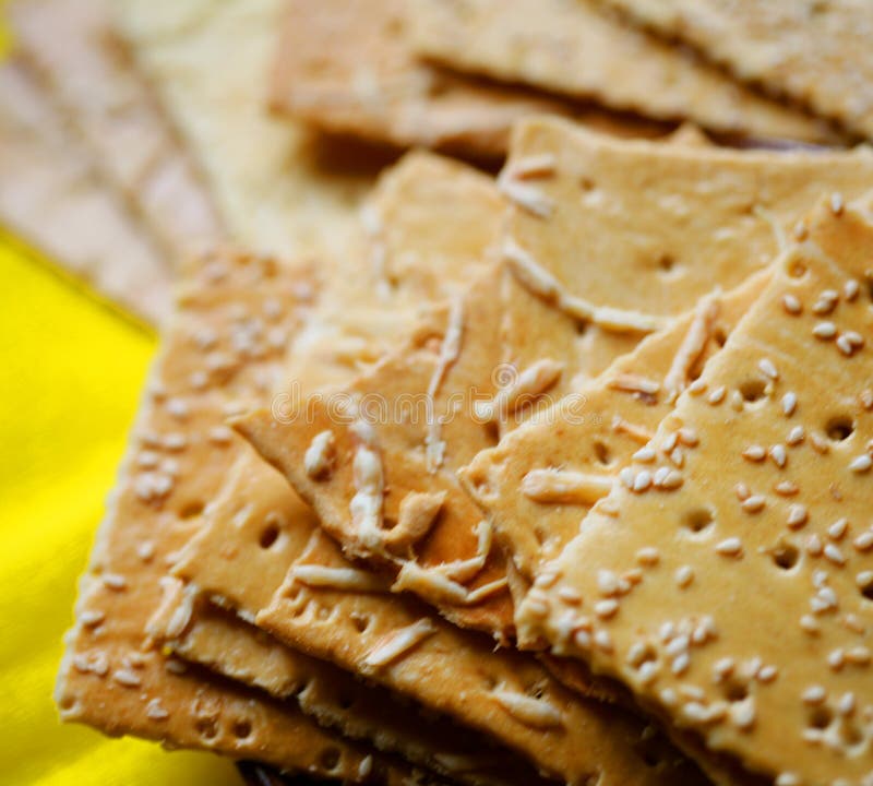 Cracker biscuits stock image. Image of baked, meal, dessert - 27663785