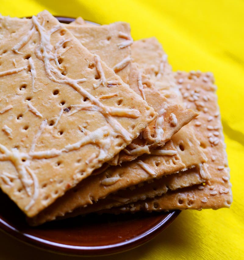 Cracker biscuits stock image. Image of baked, meal, dessert - 27663785