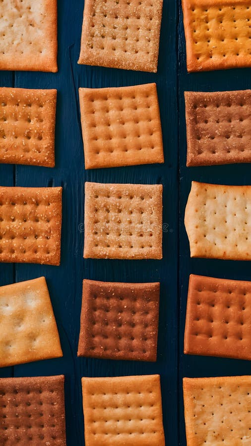 Cracker Collection, a Crispy Array for Snacking Satisfaction Stock ...