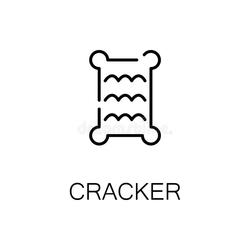 Cracker Flat Icon or Logo for Web Design Stock Vector - Illustration of ...