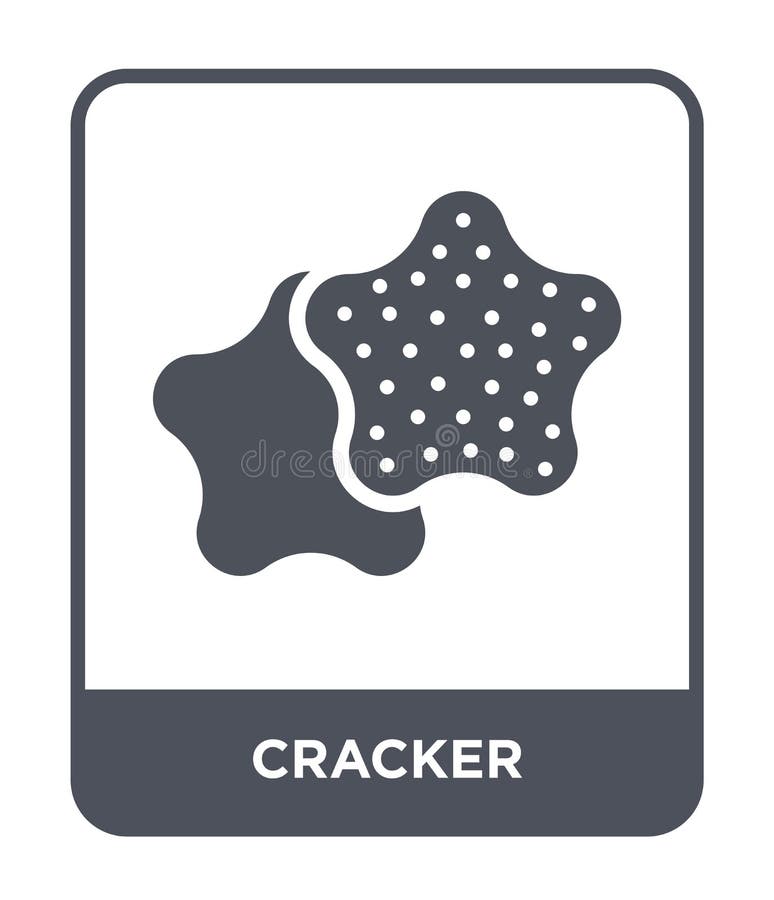 Cracker Icon in Trendy Design Style. Cracker Icon Isolated on White ...