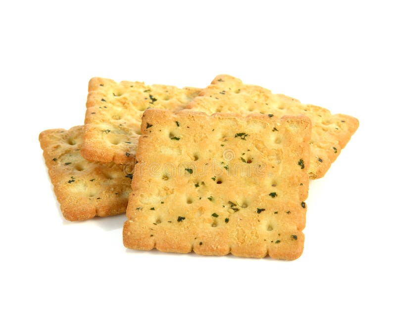 Cracker isolated on white stock photo. Image of gourmet - 175412636