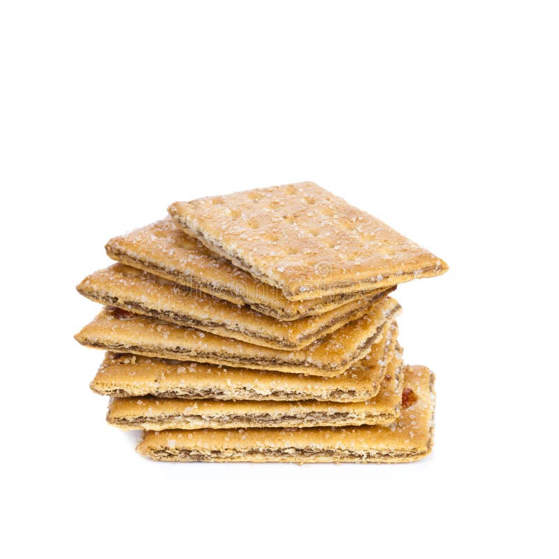 Cracker Op Witte Cracker Background Stock Foto - Image of voorwerp ...