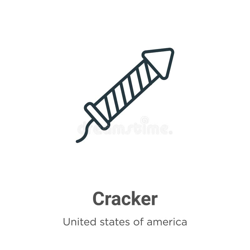 Cracker USA Outline Icon. Signs and Symbols Can Be Used for Web, Logo ...