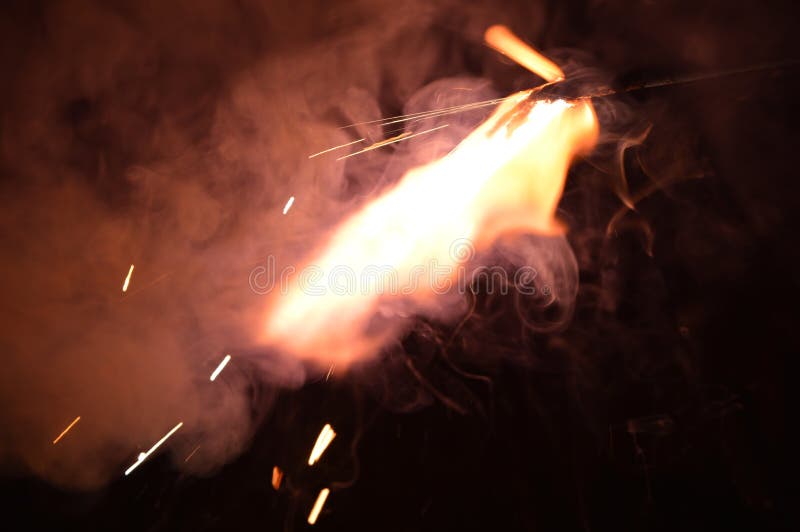 A cracker spitting fire stock photo. Image of throwing - 45760538