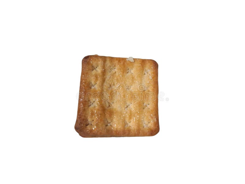 A Cracker with a Sprinkle of Sugar Stock Photo - Image of topdown ...