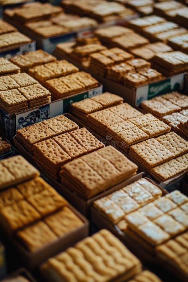 Crackers in Boxes stock photo. Image of snack, savory - 363284106