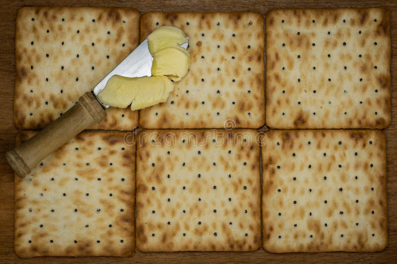 Crackers Forming a Rectangle Stock Image - Image of crispy, crunchy ...