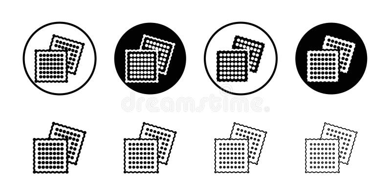 Crackers Icon Linear Logo Isolated Stock Vector - Illustration of icon ...