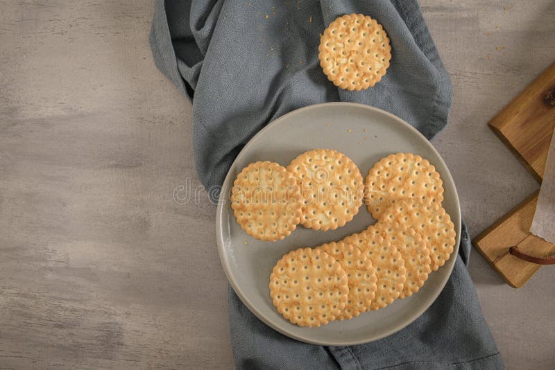 Crackers stock photo. Image of crisp, baked, biscuit - 239737156