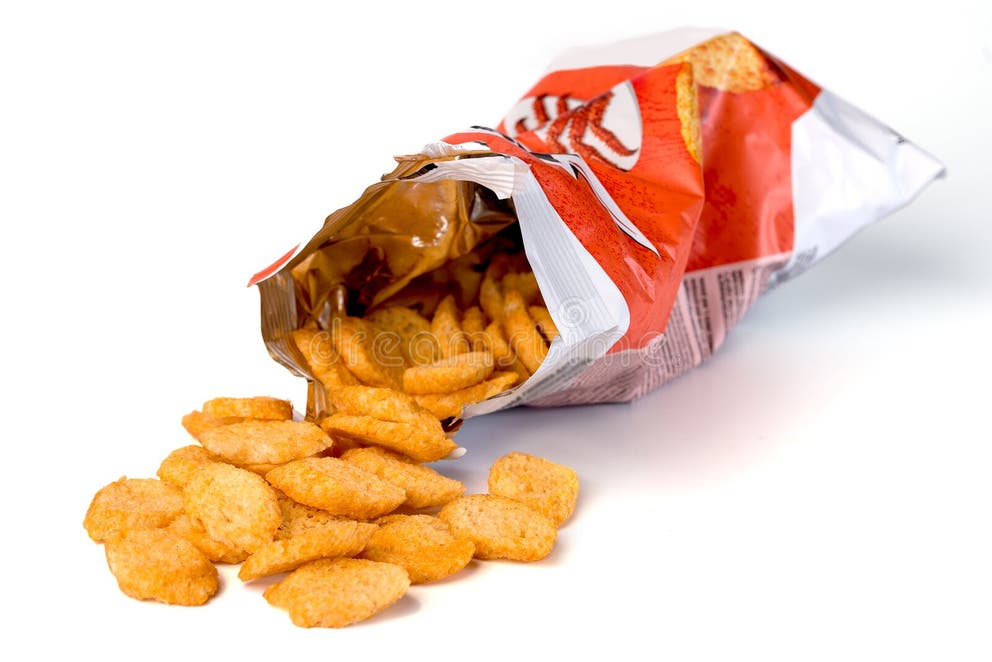 Crackers from the Package,beer, Yellow Dried Crackers Stock Photo ...