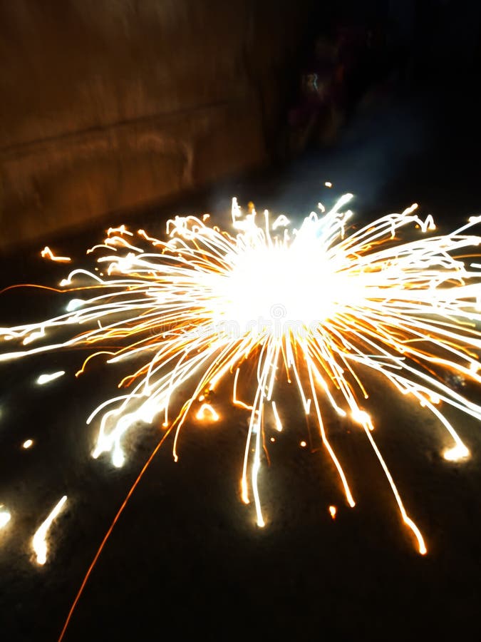 Crackers Round Light Longexposer Street Stock Photo - Image of light ...