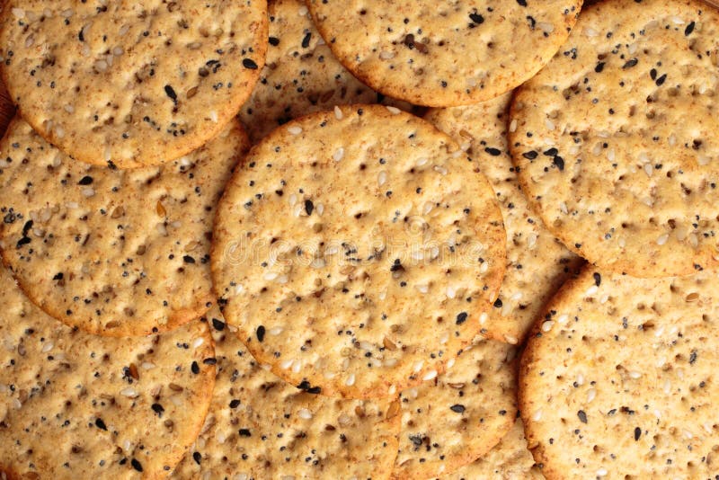 Crackers stock image. Image of background, snack, seed - 52386913