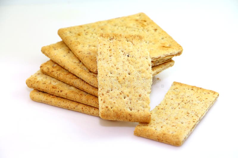 Crackers snack stock image. Image of brown, cookie, grain - 57094221