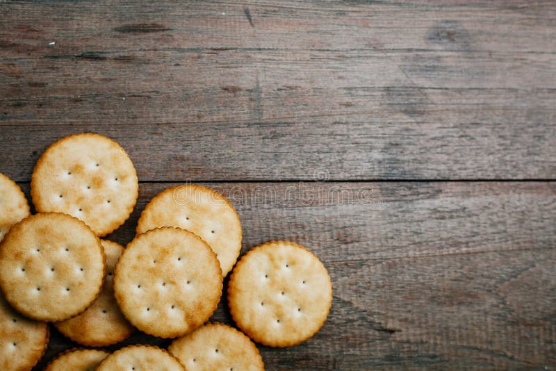 Crackers on a Table stock image. Image of crackers, biscuit - 57354653