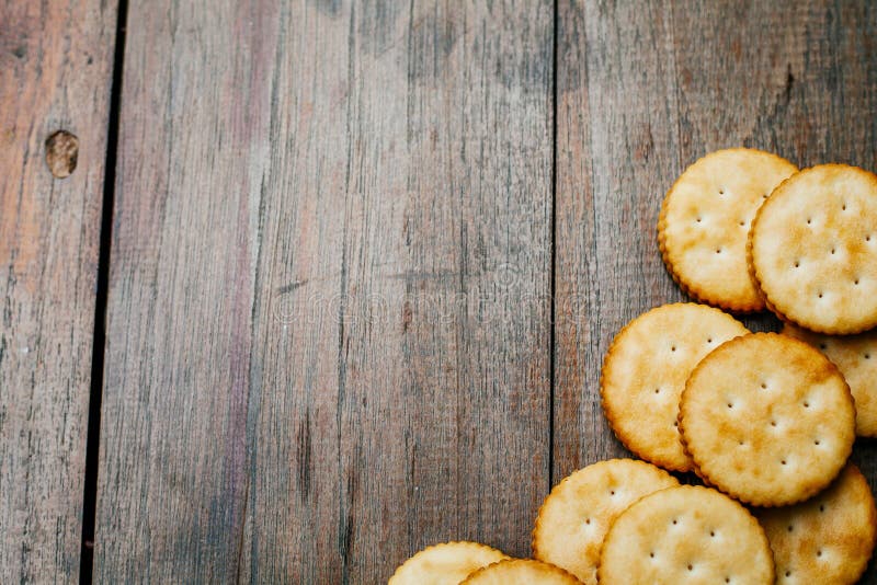 Crackers on a Table stock photo. Image of baked, cracker - 57354658
