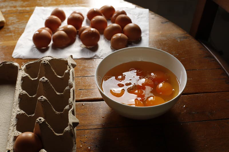 Cracking Eggs Baking Scene Food Lack of Egg Making Pastry Bakery Food ...