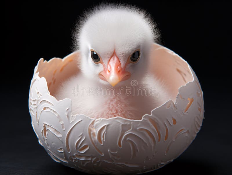 Cracking Opal Scaled Duck Egg, Egg Shaped Cute Opal Stock Illustration ...