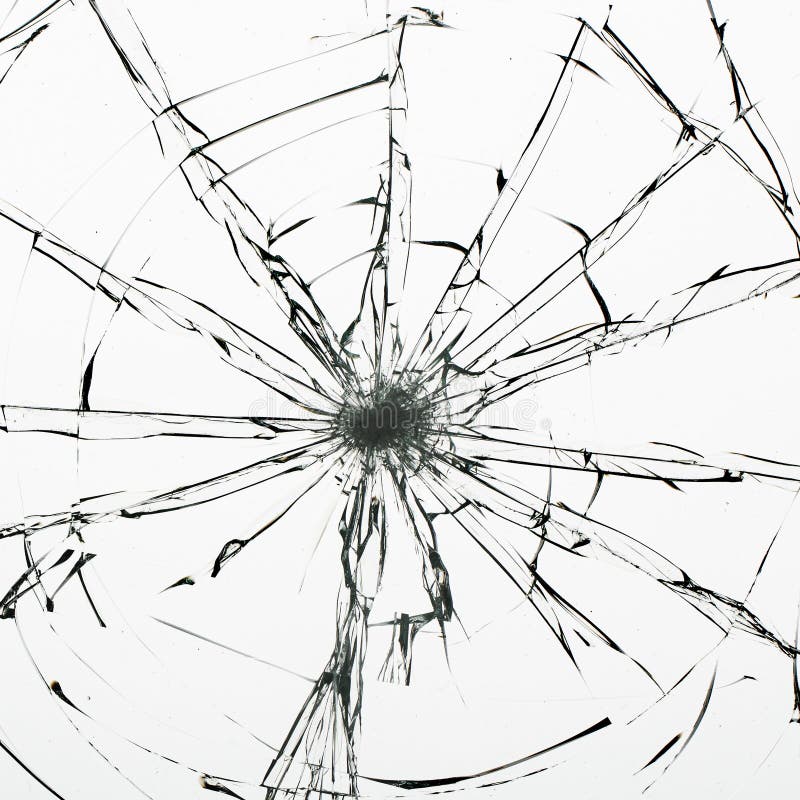 Hole from a Ball on a White Background Stock Image - Image of bullet ...