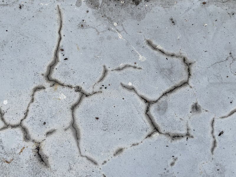 Damage on the Cement Floor. Stock Image - Image of geology, cracks ...