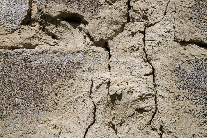 Cracks in the Concrete Wall. Stock Photo - Image of structure ...