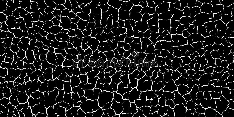 Cracks in Dry Surface Soil Texture. Stock Illustration - Illustration ...