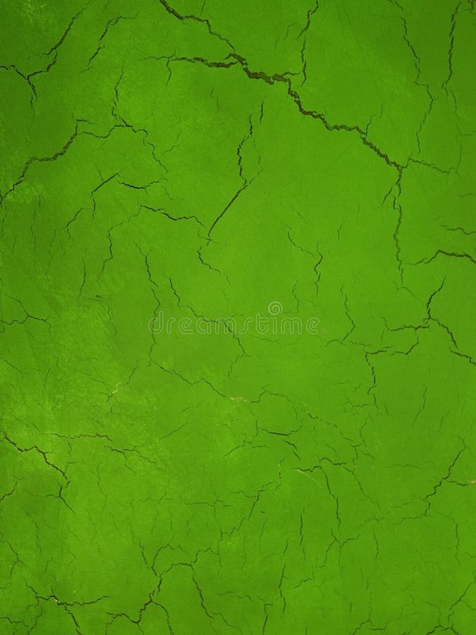 Cracks on a Green Background. the Green Texture of Cracked Wood. Stock ...