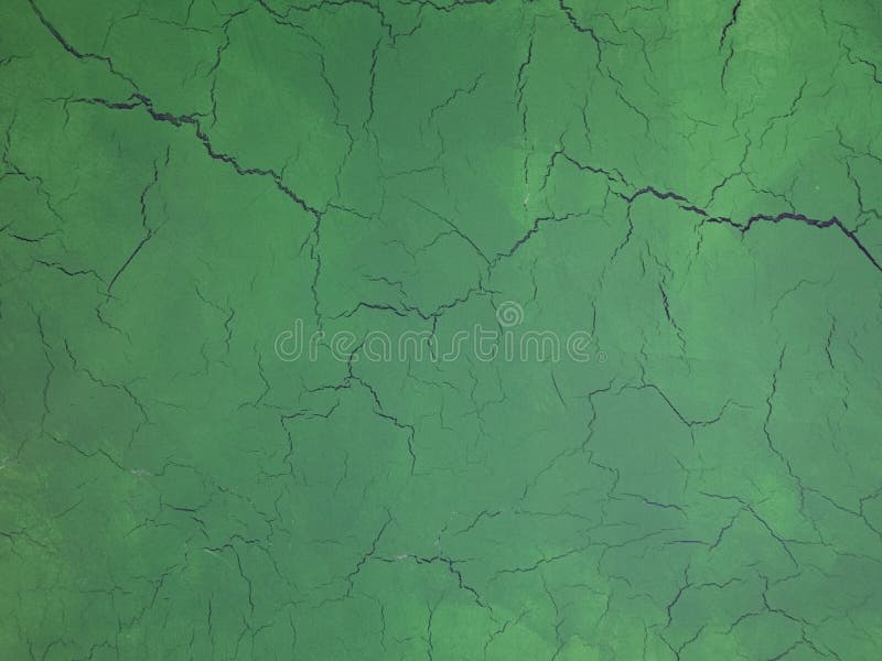 Cracks on a Green Background. the Green Texture of Cracked Wood. Stock ...