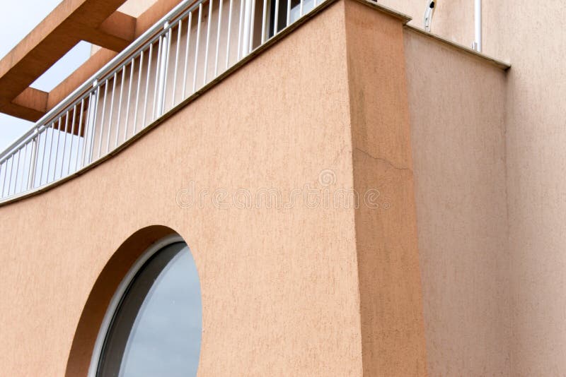 Cracks in Newly Built House - Bad Building or Architecture Stock Photo ...