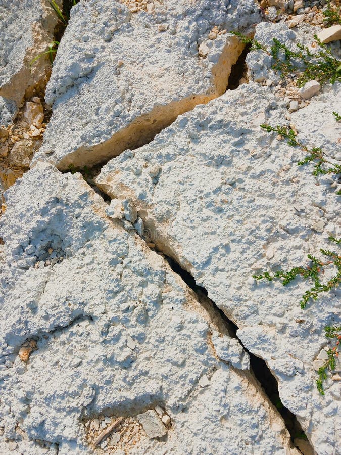 Cracks in Stone As Background. Texture of Natural Stone Stock Photo ...