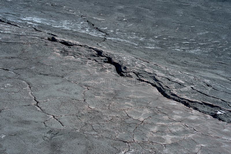Cracks on the Surface of Dry Land Stock Photo - Image of aridity, cleft ...