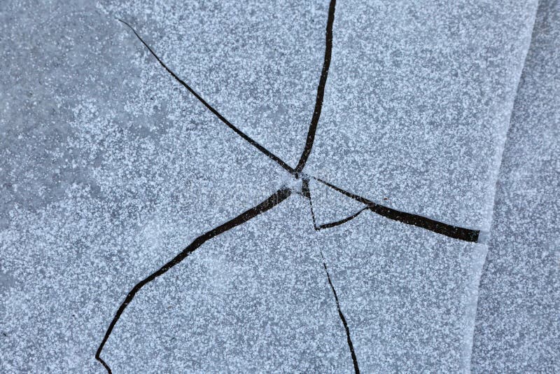 Cracks on thin ice stock photo. Image of grains, cracks - 135122254