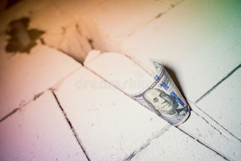 Cracks in the Wall of Aerated Concrete Bricks, a Hundred Dollars ...