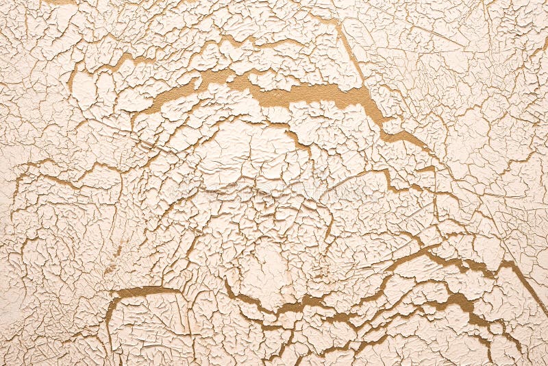 Background of Gold Wall with Cracked Texture. Stock Image - Image of ...