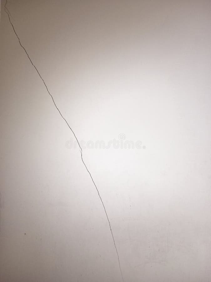 Cracks in the White Wall that Ran from Top To Bottom Stock Photo ...
