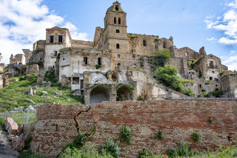 Craco Ghost Town stock image. Image of abandoned, architecture - 292784751