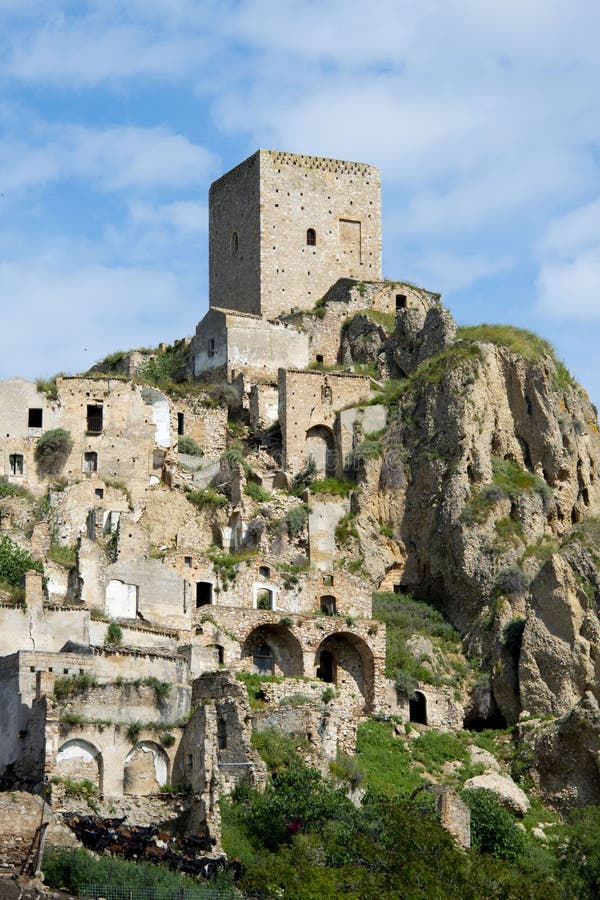 Craco Ghost Town stock photo. Image of basilicata, architecture - 292784740