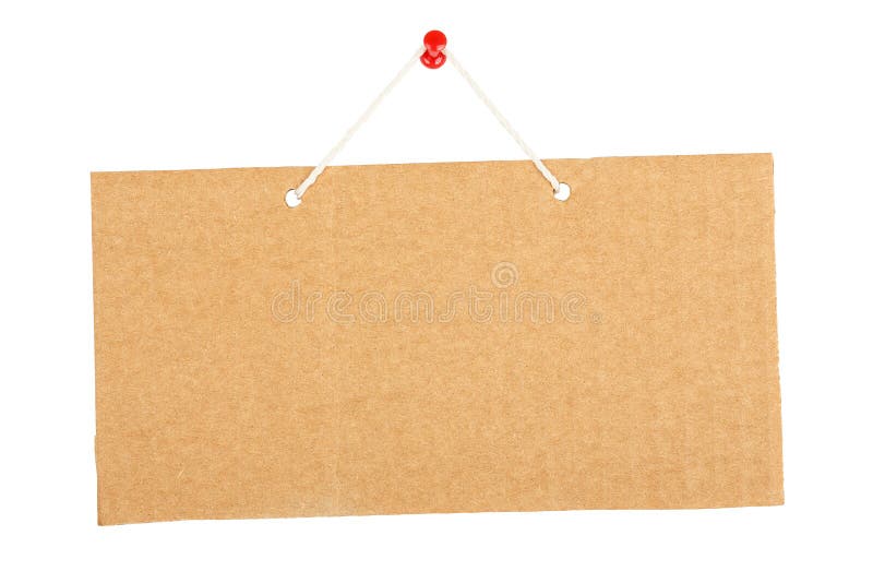 Cradboard signboard stock photo. Image of advertise, slogan - 94470434