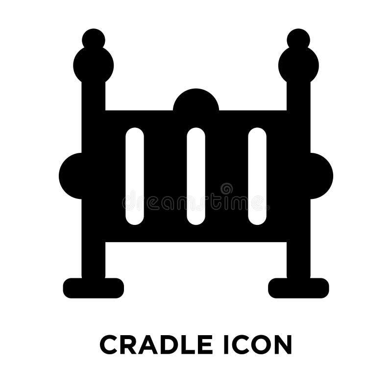 Cradle Icon Vector Sign And Symbol Isolated On White Background, Cradle ...